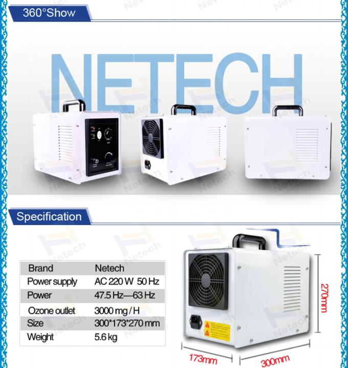 High Efficiency 3g 5g Ionizer Water Ozone Generator Car Air Purifier 220v