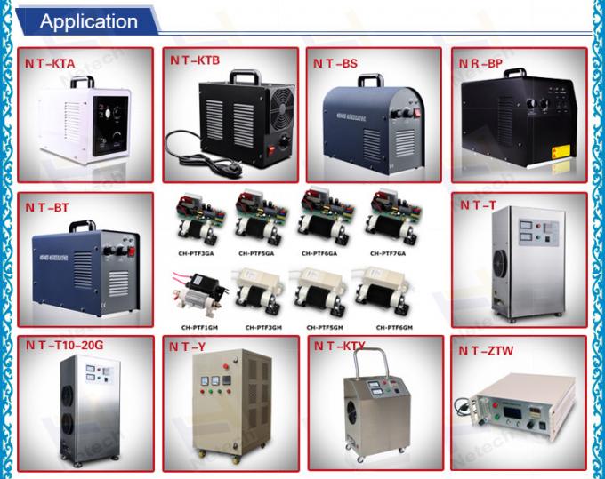 3G 5G 6G Ozone Generator Parts Ceramic Ozone Tube With Low Working Voltage