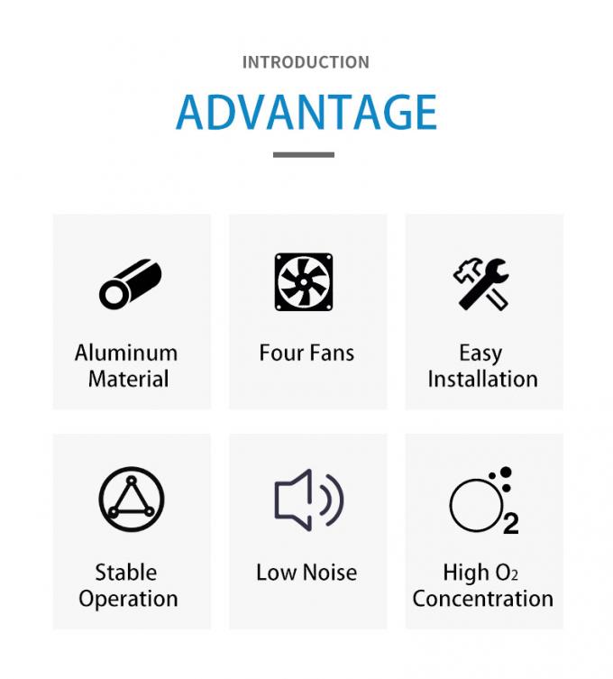10L PSA Integrated Oxygen Concentrator Spare Parts With Air Compressor