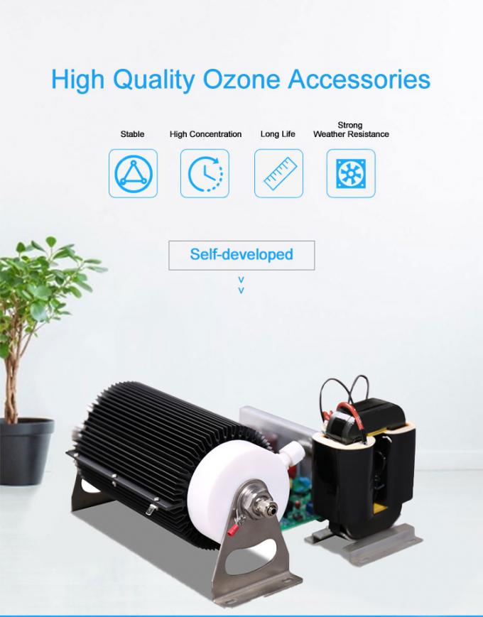 SS 316L Air Cooled Ceramic Ozone Tube For Water Treatment