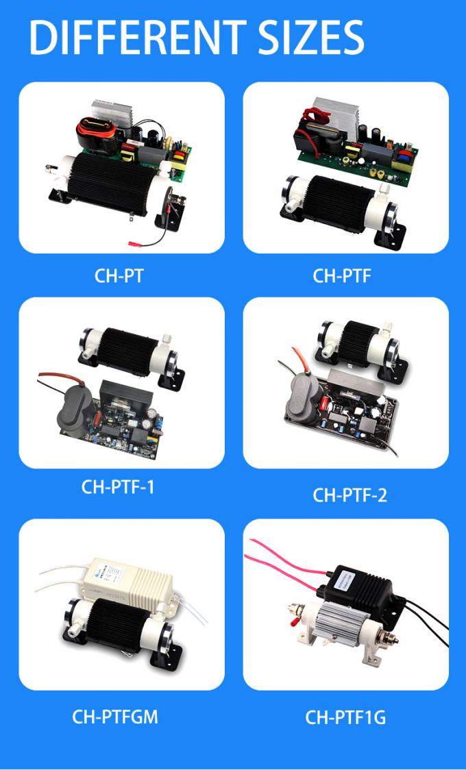 Double Air Cooling Ozone Generator Parts Industrial Adjustable Ceramic Ozone Tube