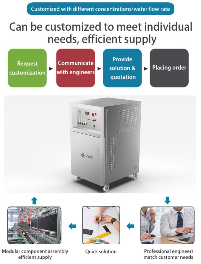 1T/Hr 1-10PPM adjustable ozone water machine ozonated water system for ...