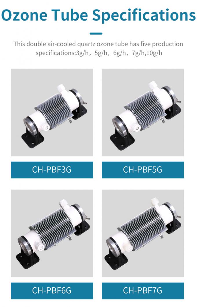 110v 220v DC12V Ozone Generator Parts Ozone Tube 3 10G With Adjustable Circuit Board