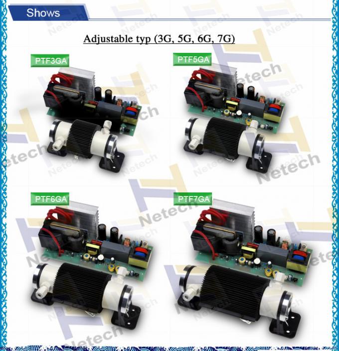 Stable Ozone Output 3 - 7g Ozone Generator Parts Air Cooling Ozone Ceramic Tube